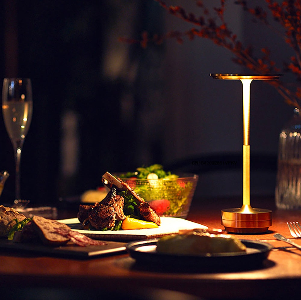 Refresh Decor Luminous Elegance Lamp — Cordless Restaurant Table Lamp ...